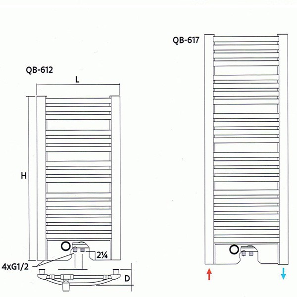 Quatro QB Towel Warmers | Towel Rails Mississauga | Towel Rails ...